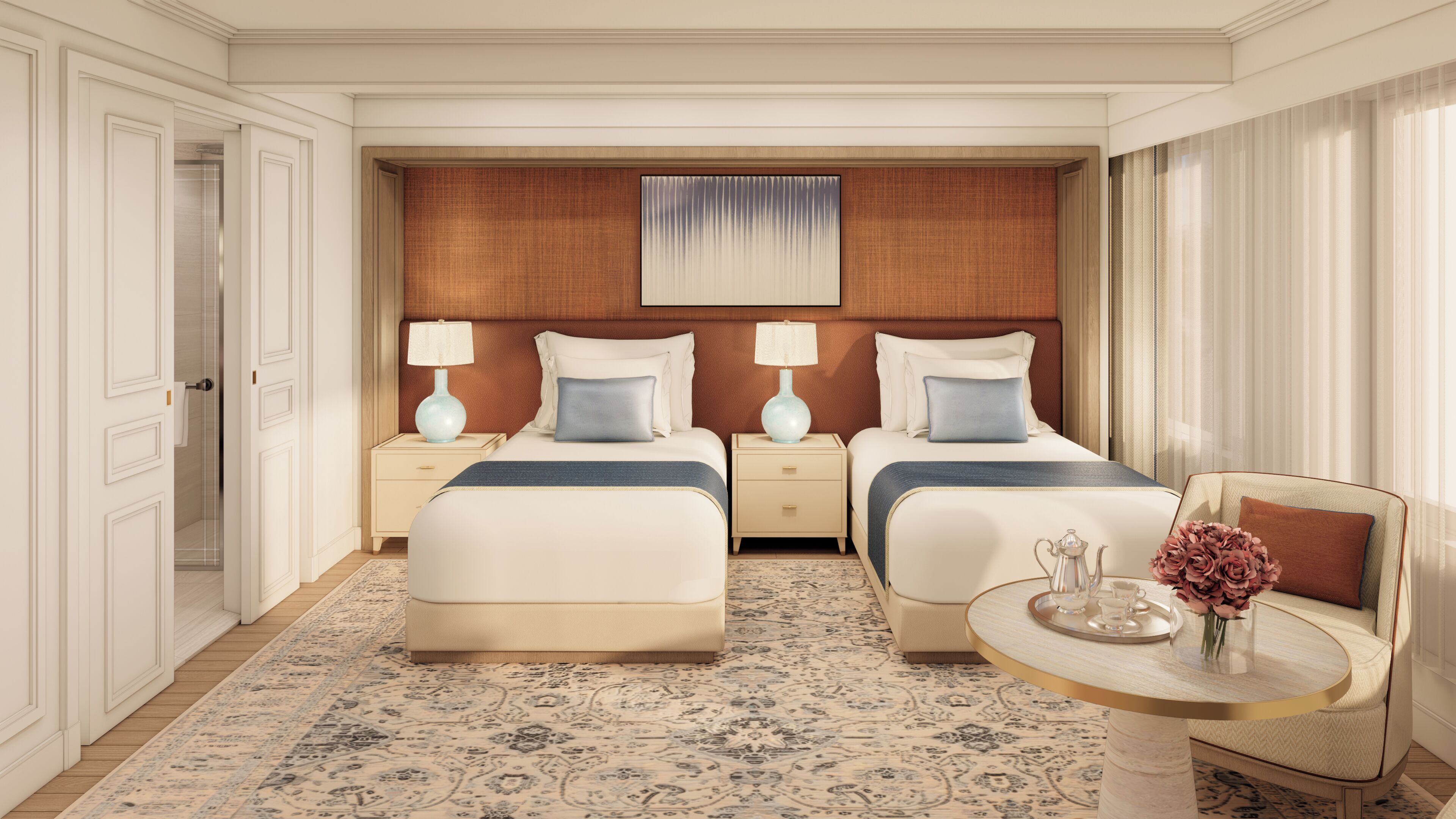 Main Tower Grand Deluxe Twin | Lençóis de algodão egípcio, roupa de alta qualidade, edredões de penas 