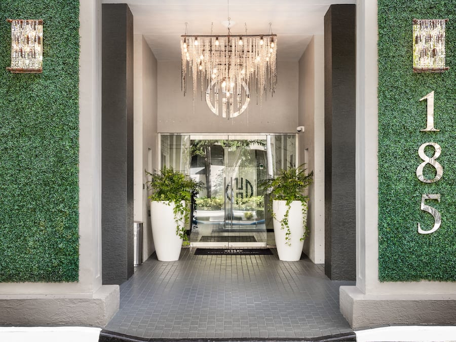 Entrada do alojamento