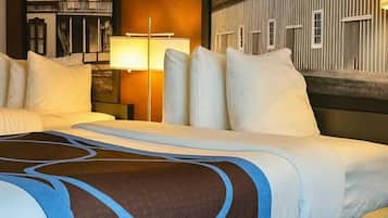 1 quarto, edredons de pluma, cortinas blackout