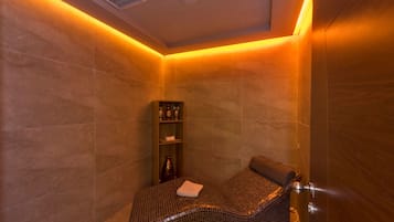 Sauna seca, sauna a vapor, banho turco/hammam