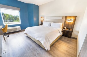 Quarto Standard, 1 cama king-size | Cofre no quarto, secretária, cortinas/cortinados opacos 