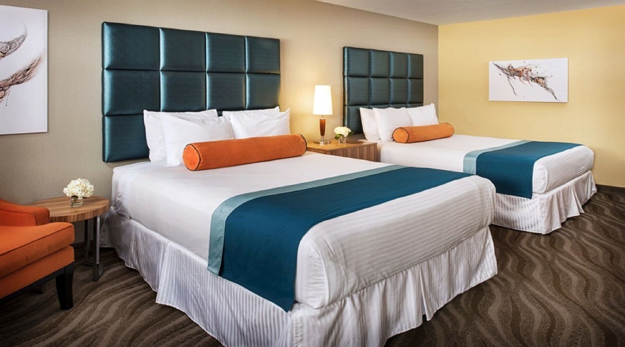 Roupas de cama antialérgicas, camas com colchões pillow-top