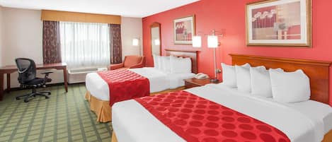 Quarto, 2 camas queen-size, não fumadores | Secretária, secretária adequada para computadores portáteis