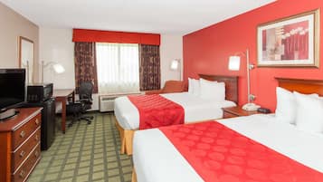 Quarto, 2 camas queen-size, não fumadores | Secretária, secretária adequada para computadores portáteis