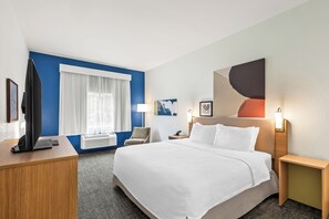 Quarto, 1 cama king-size, acessível (Mobility & Roll-In Shower) | 1 quarto, roupa de alta qualidade, secretária 