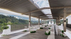 Espaço interior para casamentos
