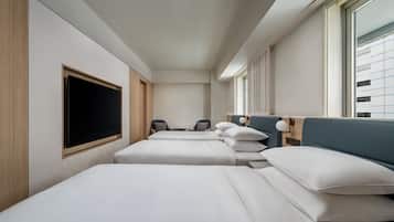 Quarto Triplo, 3 camas individuais, não fumadores | Roupa de alta qualidade, minibar, cofre no quarto