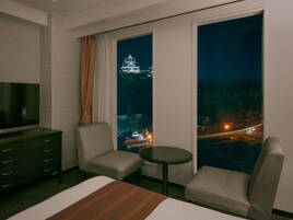 Quarto duplo superior, para não fumantes (Kumamoto Castle View) | Cofres nos quartos, individualmente decorados