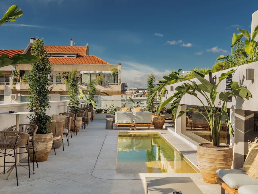 Terraço no piso superior