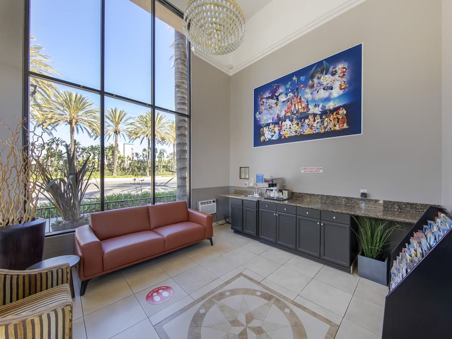 Sala de estar do lobby