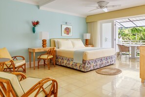 Garden Junior Suite | Roupa de alta qualidade, minibar, cofre no quarto, secretária 