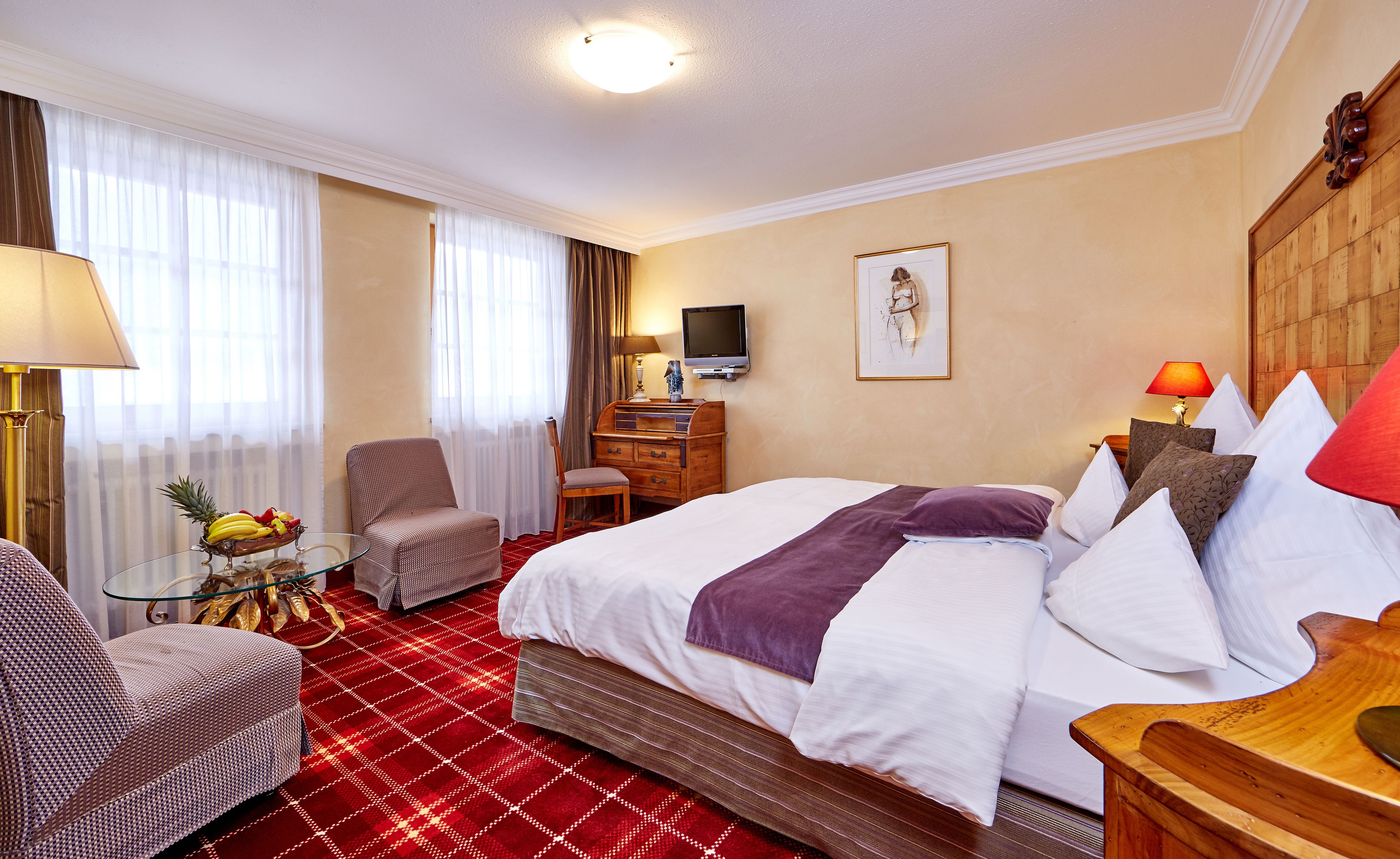 Quarto Duplo (North) | Minibar, cofre no quarto, com decoração personalizada, secretária 