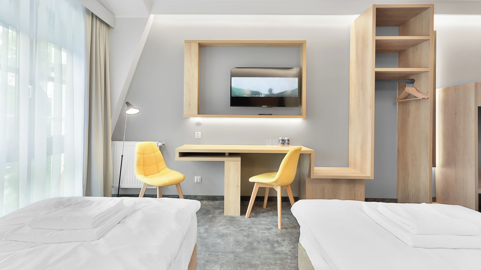 Cofre com capacidade para portátil, quartos insonorizados, Wi-fi grátis 