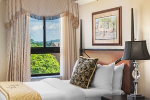 Quarto tradicional, 2 camas de casal | Roupas de cama de algodão egípcio, roupas de cama premium