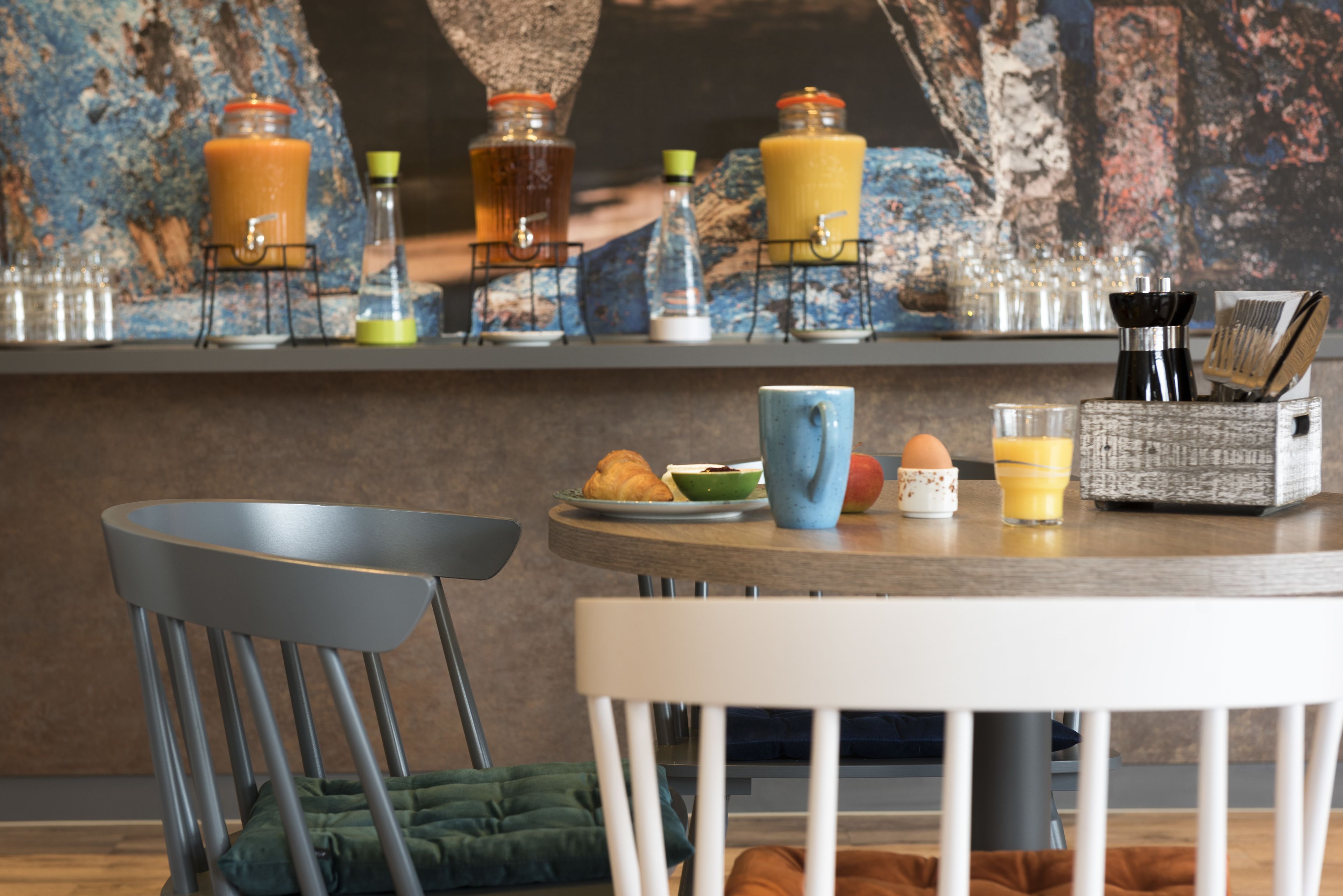 Café da manhã com buffet todos os dias mediante uma taxa