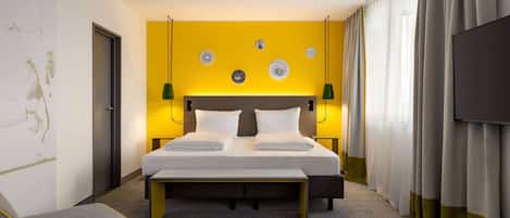 Quarto Comfort (Plus) | Secretária, Wi-fi grátis, roupa de cama fornecida