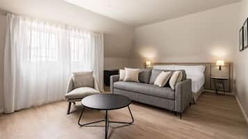 1 quarto, edredões de penas, minibar, cofre no quarto