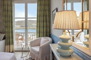 Quarto superior, vista para a baía | Roupas de cama de algodão egípcio, roupas de cama premium