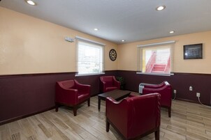 Área de estar no saguão