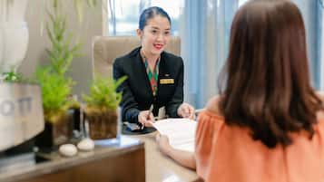 Quiosque de check-in/check-out