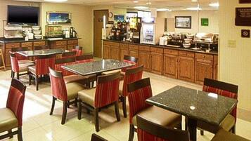 Café da manhã com buffet grátis