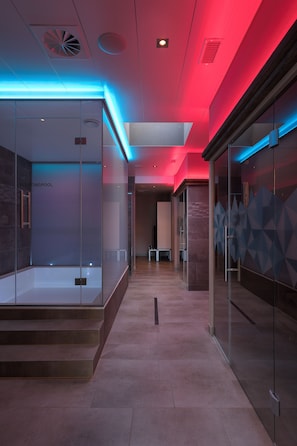 Sauna, banheira de hidromassagem, banho turco 