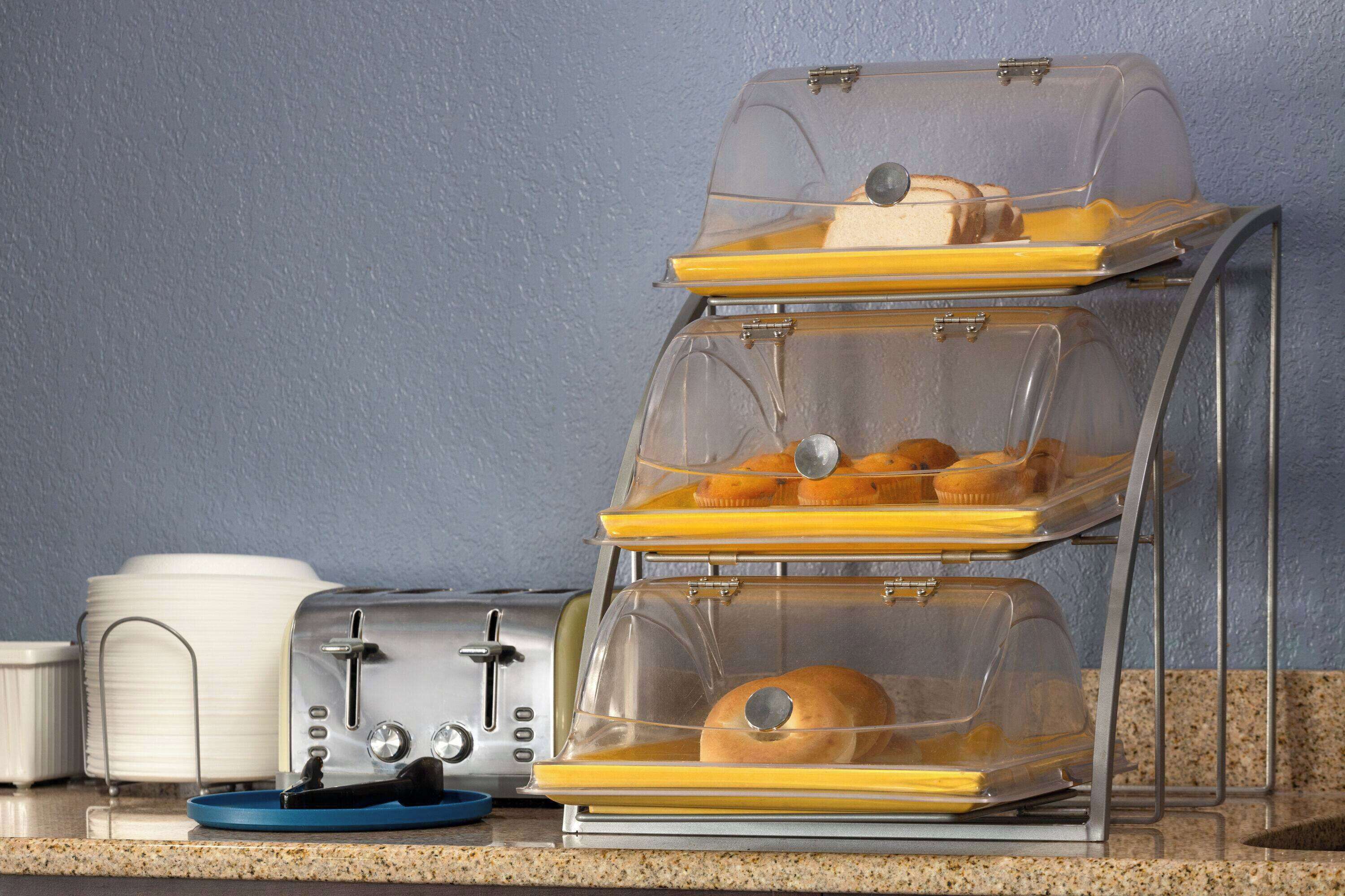 Café da manhã para viagem grátis todos os dias