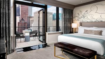 Suite Júnior, 1 cama king-size, não fumadores, terraço | Lençóis italianos Frette, roupa de alta qualidade