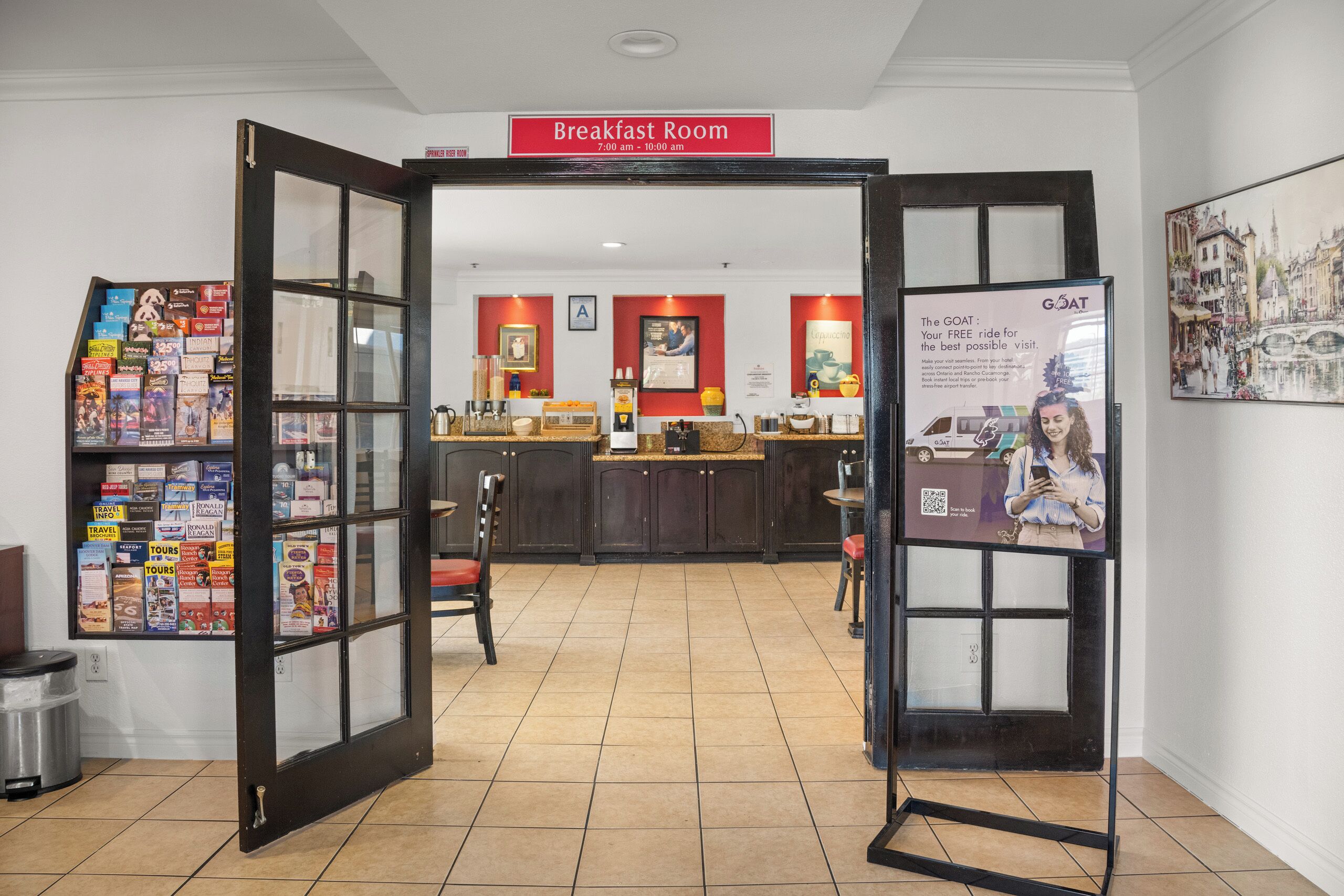 Café da manhã continental grátis todos os dias
