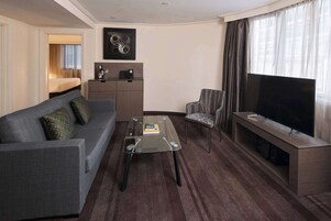 Suite Executiva | Roupa de alta qualidade, camas de colchão Select Comfort, minibar 