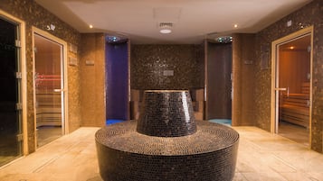 Sala(s) para tratamentos a casais, sauna, tratamentos corporais