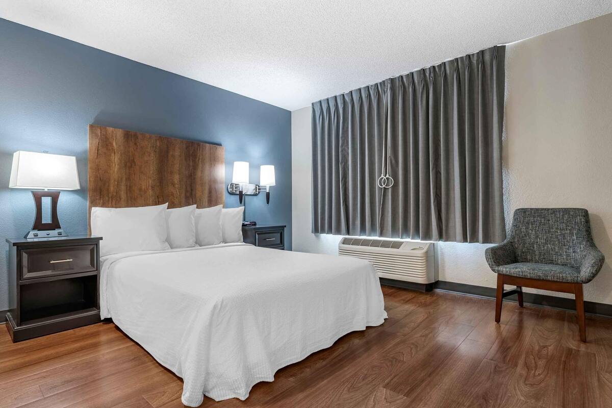 Estúdio, 1 cama queen-size, não fumadores | Roupa de alta qualidade, secretária, ferro/tábua de engomar