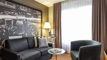 1 quarto, roupas de cama premium, frigobar, cofres nos quartos