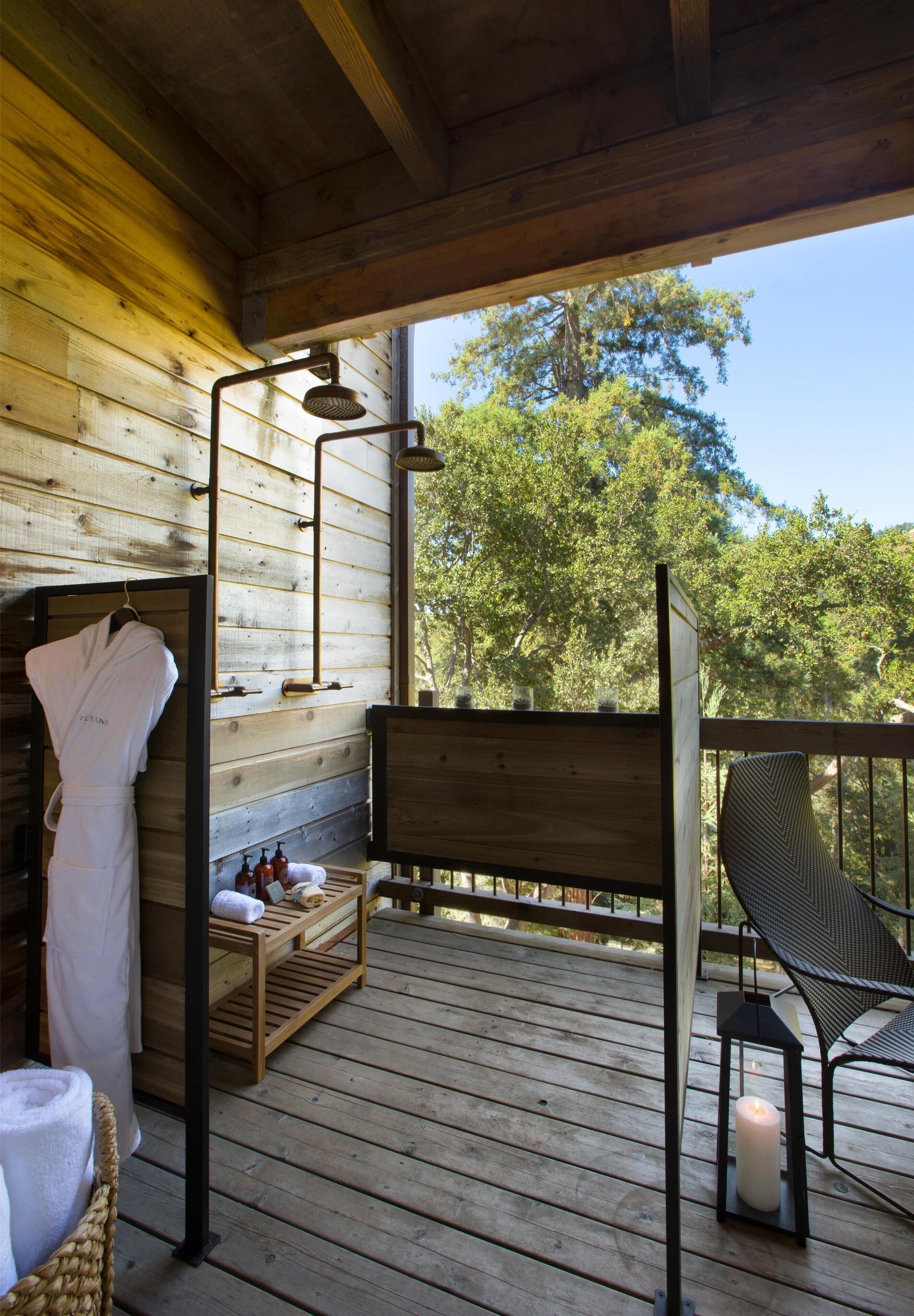 Suite (Big Sur Forest Shower) | Roupa de alta qualidade, minibar, cofre no quarto, secretária 