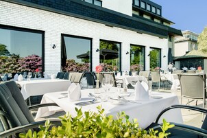 Espaço exterior para banquetes