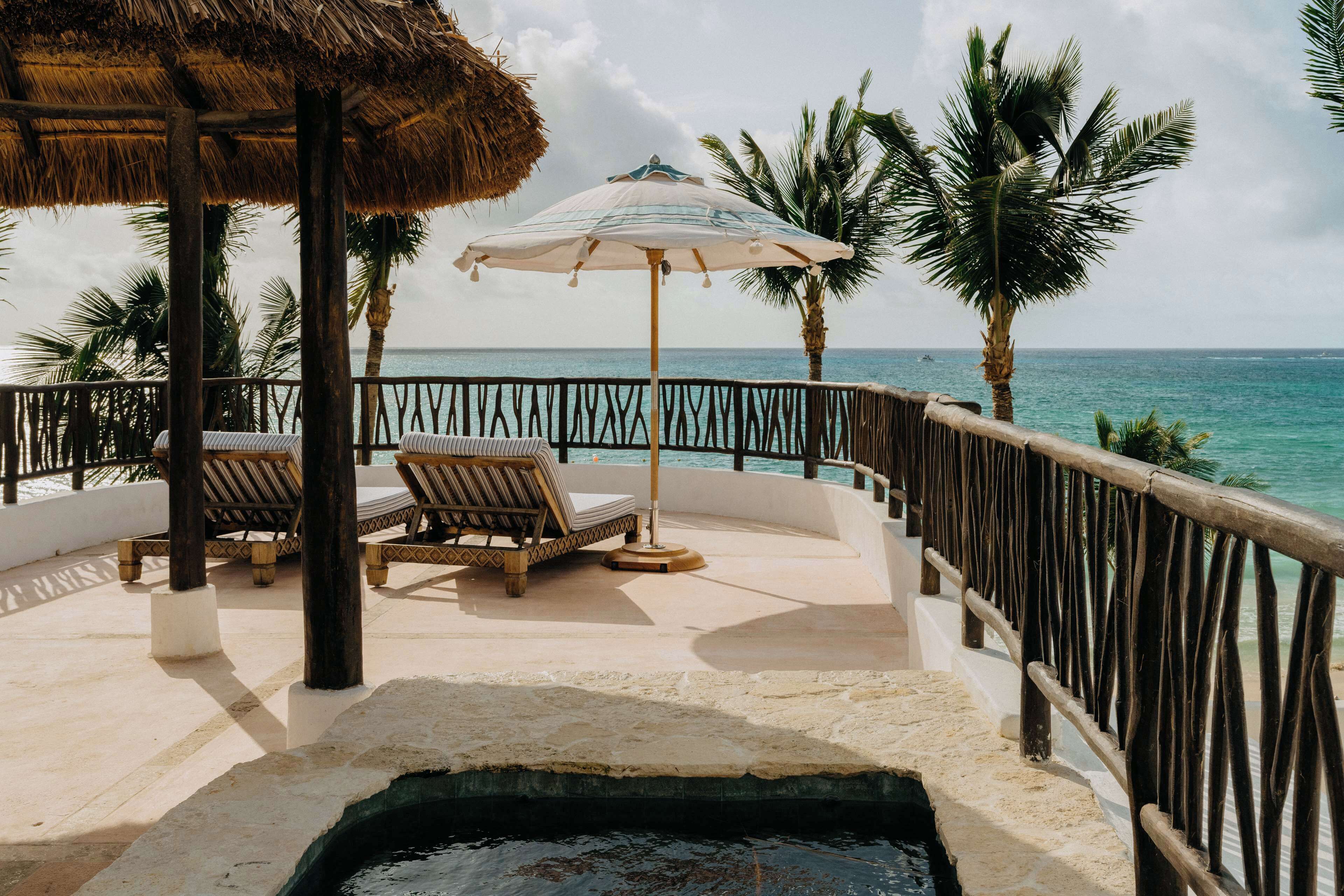 Vila, 2 quartos, de frente para o oceano (Plunge Pool - Xuxu) | Roupas de cama premium, edredons de pluma, frigobar, cofres nos quartos