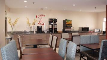 Café da manhã continental grátis todos os dias