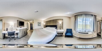 Quarto Standard, 1 cama king-size, não fumadores | Secretária, secretária adequada para computadores portáteis 