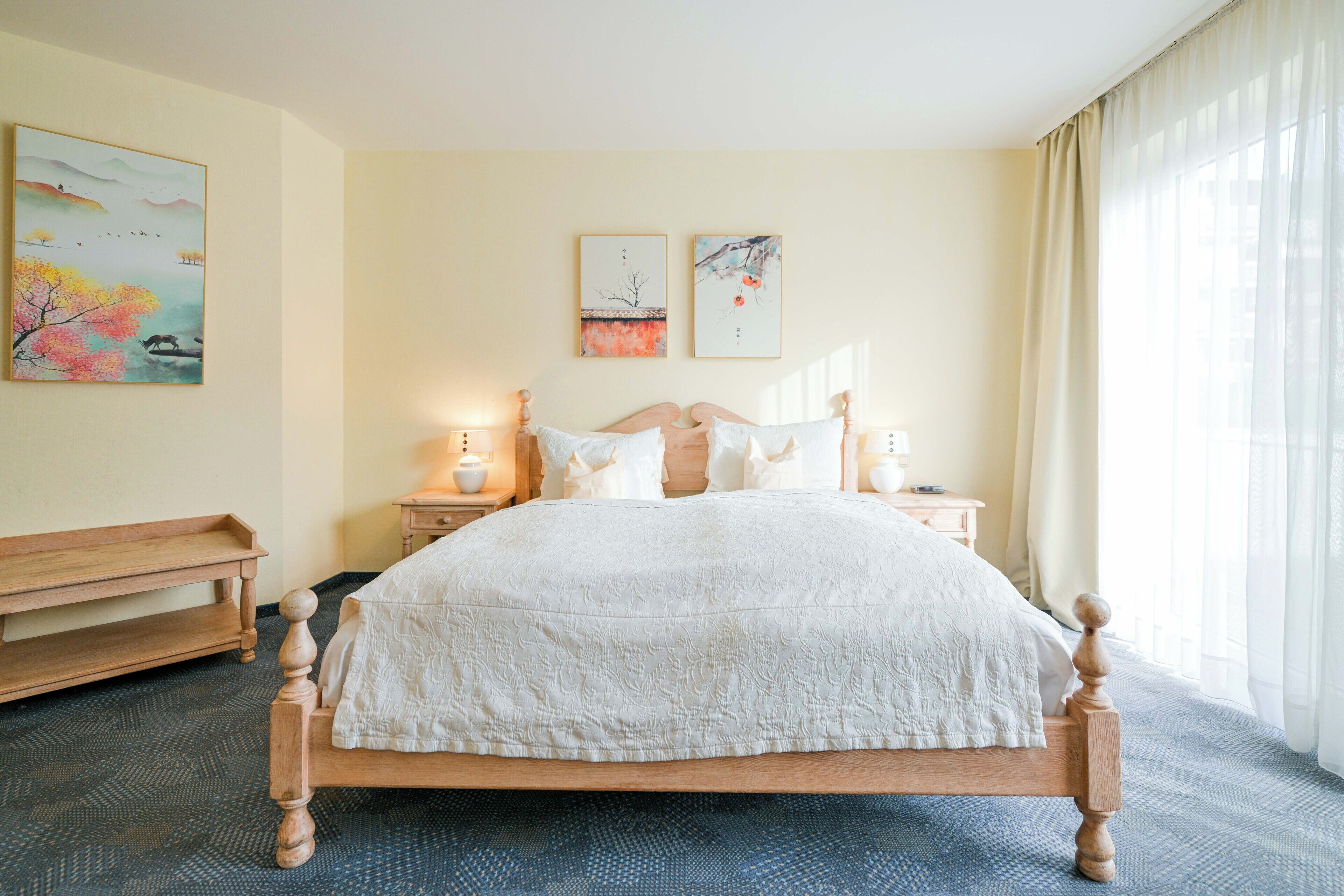 Quarto casal | Roupas de cama antialérgicas, frigobar, cofres nos quartos