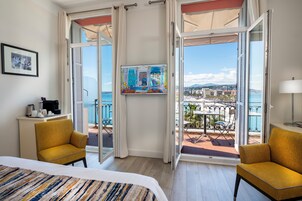 Suite, varanda, vista para o mar | 1 quarto, camas de colchão Select Comfort, minibar 