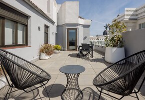 Apartamento exclusivo, 3 quartos, vista para a cidade | Roupas de cama antialérgicas, edredons de pluma, frigobar