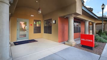 Entrada do alojamento