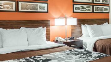 Quarto Standard, 2 camas queen-size, não fumadores | Roupa de alta qualidade, secretária