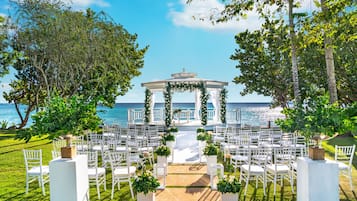 Área externa para casamento