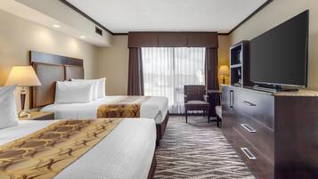 Quarto Standard, 2 camas de casal, não fumadores, frigorífico e micro-ondas | Minibar, cofre no quarto, ferro/tábua de engomar