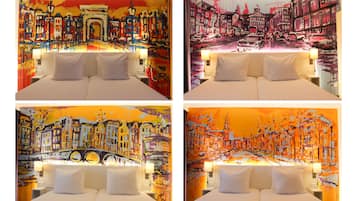 Quarto casal ou duplo superior | 1 quarto, cofres nos quartos, escrivaninha