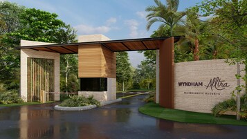 Entrada do alojamento