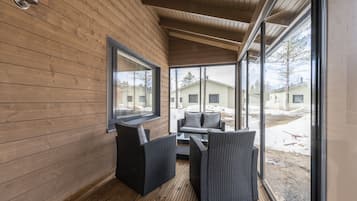 Apartamento, sauna (Holiday Home 5 Annex 50m2) | 1 quarto, secretária, ferro/tábua de engomar, Wi-fi grátis