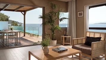 Presidential Bungalow (Maria Callas) | 1 quarto, roupas de cama premium, frigobar, cofres nos quartos