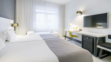 1 quarto, edredões de penas, minibar, cofre no quarto